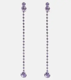 Magda Butrym Crystal-embellished Drop Earrings - Purple