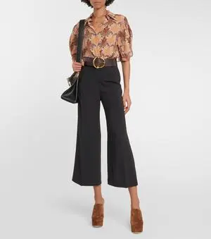 Etro High-rise Wide-leg Pants