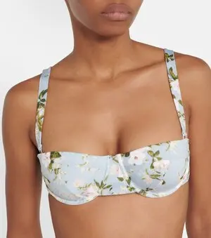 Erdem Chun Floral Bikini Top