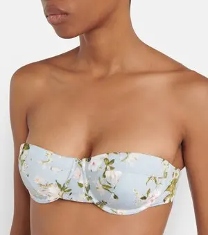 Erdem Chun Floral Bikini Top
