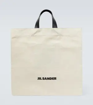 JIL SANDER Book Canvas Tote Bag