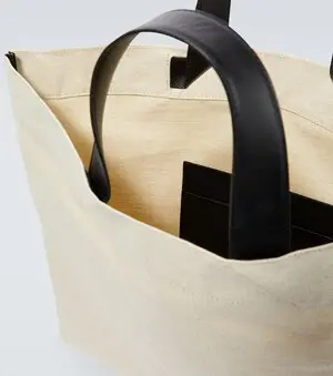 JIL SANDER Book Canvas Tote Bag