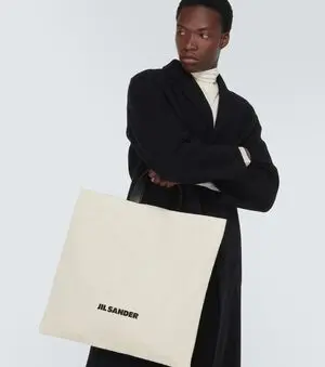 JIL SANDER Book Canvas Tote Bag