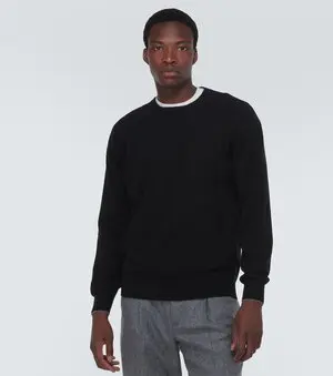 Brunello Cucinelli Cashmere Crewneck Sweater - Black