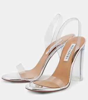 AQUAZZURA So Nude 105 Slingback Sandals