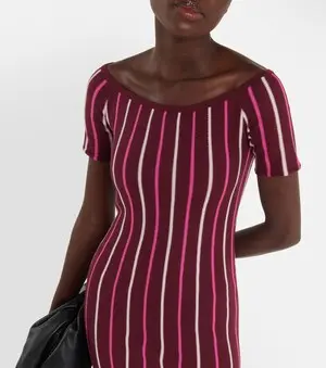 Gabriela Hearst Pleated Wool Maxi Dress - Red