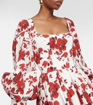 EMILIA WICKSTEAD Yasmina Floral Cotton Minidress