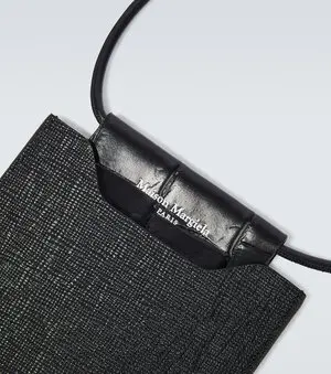 MAISON MARGIELA Croc-effect Leather Phone Pouch