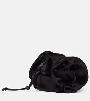 Magda Butrym Ruched Satin Shoulder Bag