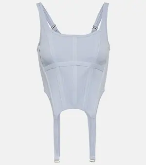 DION LEE Cotton Jersey Bustier