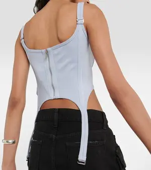 DION LEE Cotton Jersey Bustier