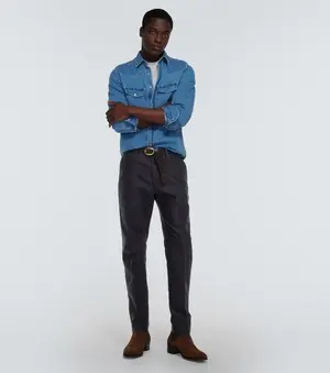 TOM FORD Straight Cotton Trousers