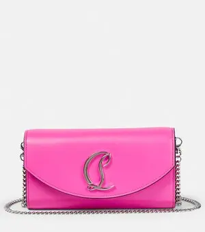 CHRISTIAN LOUBOUTIN Leather Wallet On Chain - Pink