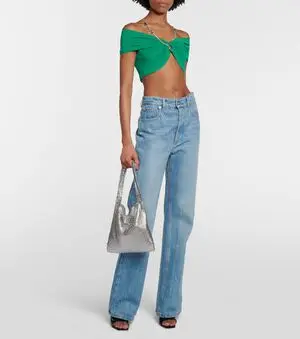 Rabanne Cutout Jersey Top