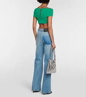 Rabanne Cutout Jersey Top