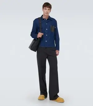 Loewe Cubi Small Leather Crossbody Bag