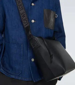 Loewe Cubi Small Leather Crossbody Bag