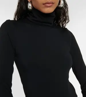 Wolford Aurora Jersey Turtleneck Top