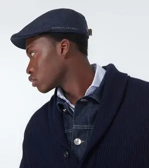 Brunello Cucinelli Logo Wool Cap