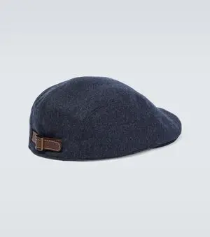 Brunello Cucinelli Logo Wool Cap