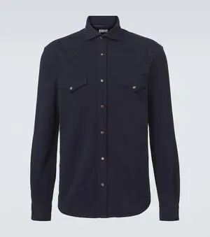 Brunello Cucinelli Cotton Shirt - Blue