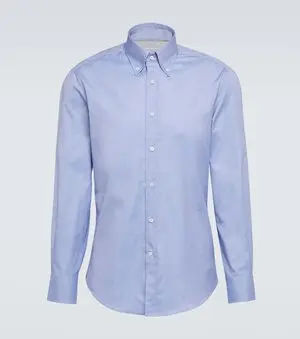 Brunello Cucinelli Cotton Shirt - Blue