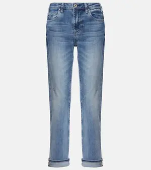 Ag Girlfriend Straight Jeans - Blue