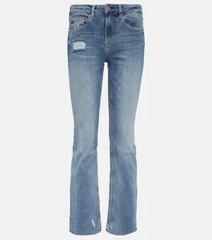 Ag Girlfriend Straight Jeans - Blue