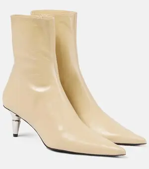Proenza Schouler Spike Leather Ankle Boots