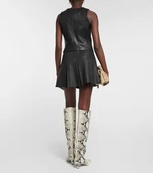 Stouls Adrian Leather Vest - Black