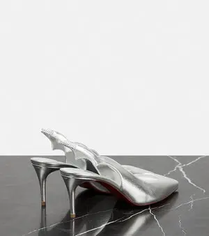 CHRISTIAN LOUBOUTIN Leather Slingback Pumps
