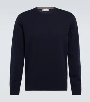 Brunello Cucinelli Cashmere Crewneck Sweater - Blue