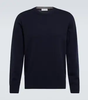 Brunello Cucinelli Cashmere Crewneck Sweater - Blue