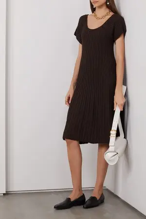 Loro Piana Castellana Crocheted Silk And Cotton-blend Dress