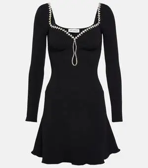 SELF-PORTRAIT Embellished Cutout Minidress