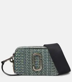 Marc Jacobs Marc Jacobs The Snapshot Monogram Denim Camera Bag Blue
