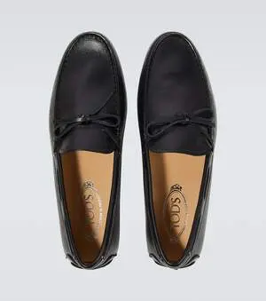 TOD'S City Gommino Leather Driving Shoes - Black