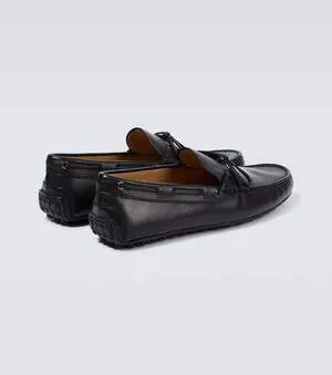 TOD'S City Gommino Leather Driving Shoes - Black