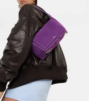 Attico 7/7 Suede Shoulder Bag