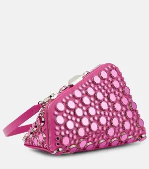 Attico Midnight Studded Leather Clutch