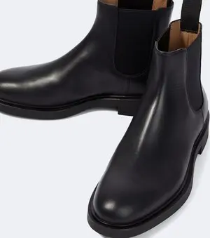 GIANVITO ROSSI Chester Leather Chelsea Boots - Black