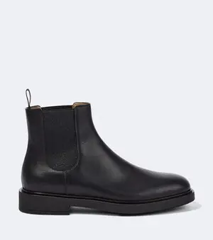 GIANVITO ROSSI Chester Leather Chelsea Boots - Black