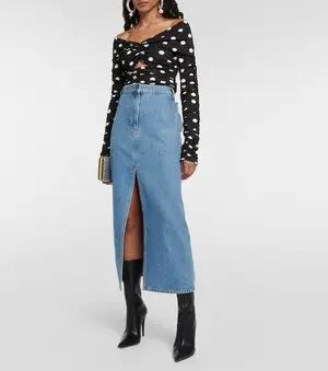 Magda Butrym Leather Pointed Toe Zip Up Stiletto Boots
