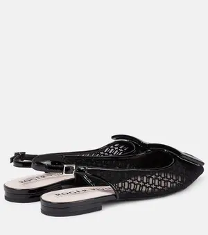 ROGER VIVIER Gommettine Net Slingback Flats