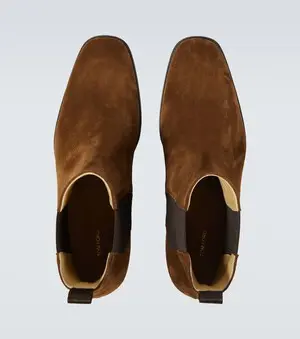 TOM FORD Suede Ankle Boots - Brown
