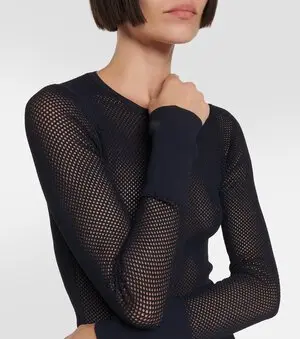 Alaïa Archetypes Fishnet Gown - Blue