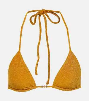 SAME Beaded Bikini Top - Gold
