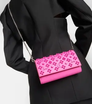 CHRISTIAN LOUBOUTIN Paloma Embellished Leather Wallet