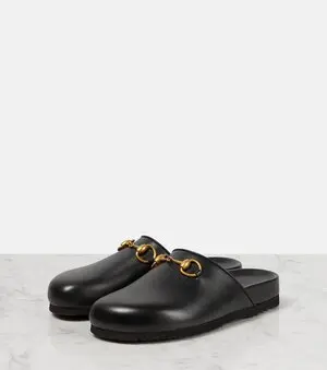 Gucci Sol Leather Slides