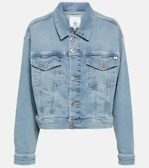 Ag Maya Cropped Denim Jacket